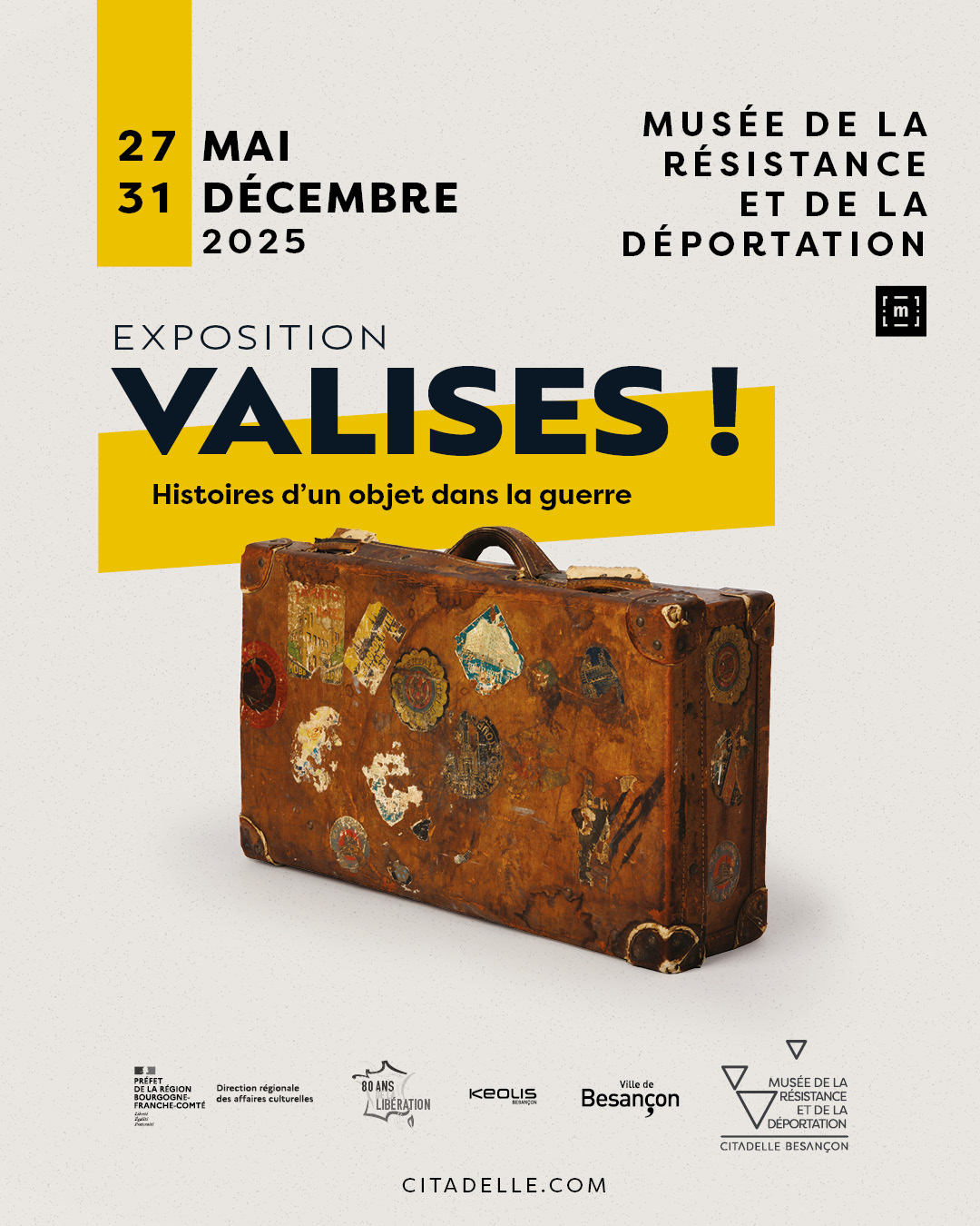 Exposition Valises ! Histoires d'un objet dans la guerre - Citadelle de ...